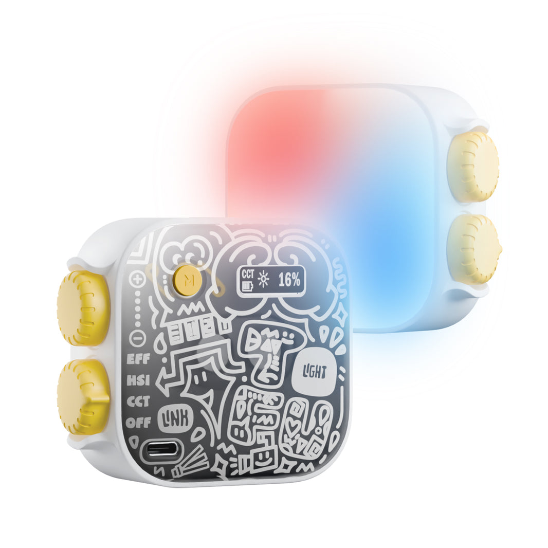 PHOTOOLEX TOFU White RGB Portable LED Camera Light